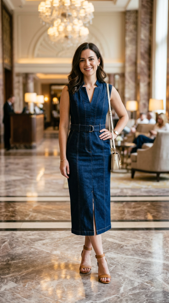 20 Chic Denim Dress Outfit Ideas 2026 - Styled Daily
